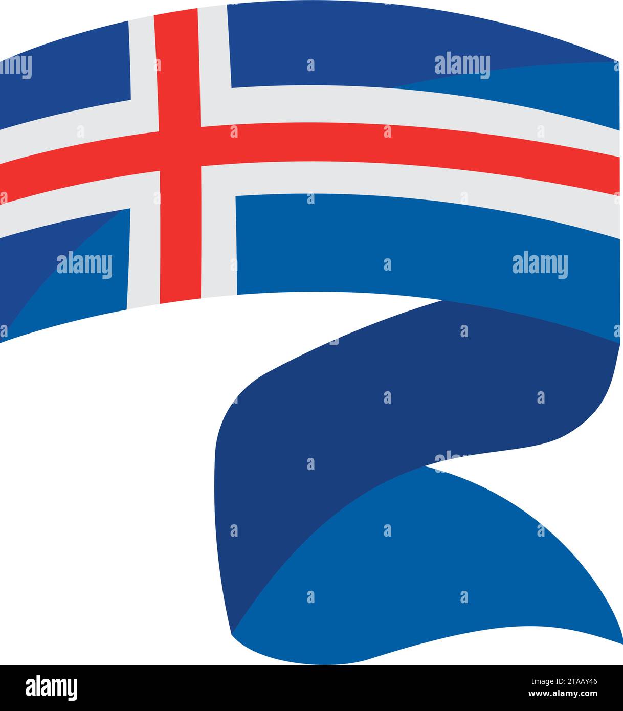iceland flag waving design Stock Vector Image & Art - Alamy