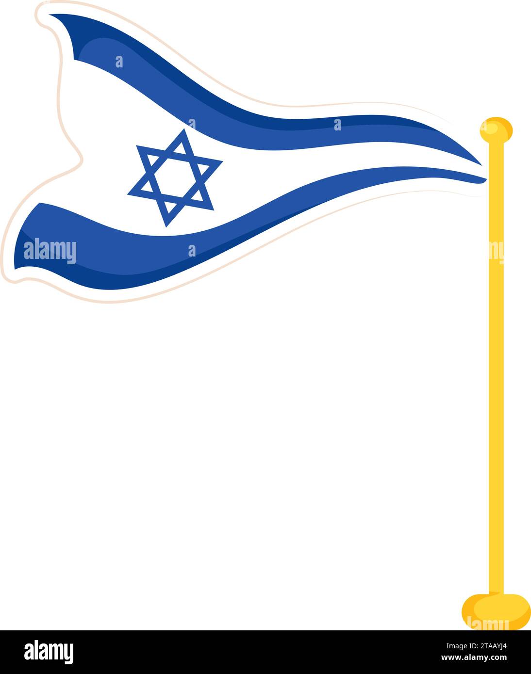 israel flag illustration Stock Vector Image & Art - Alamy