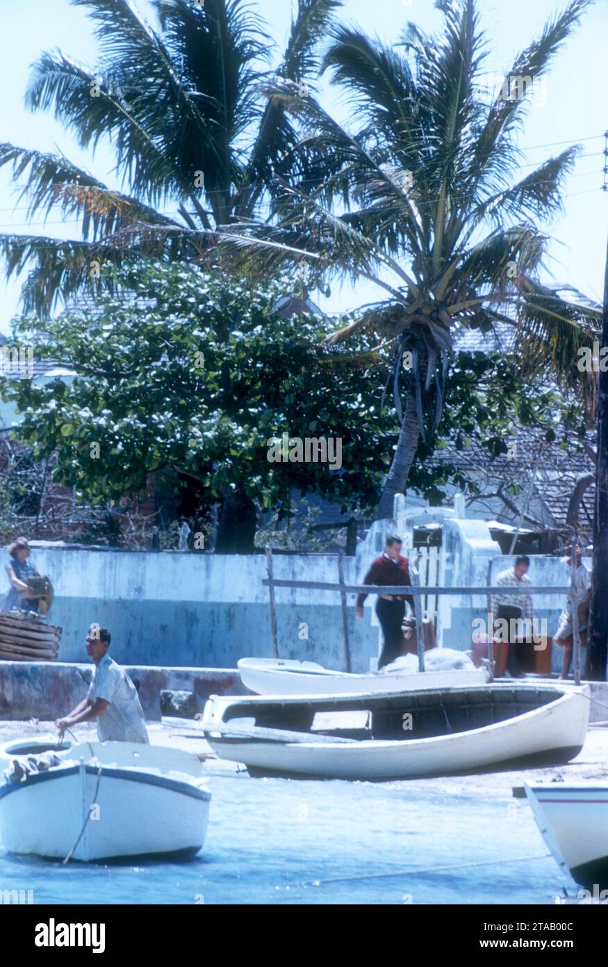 GREEN TURTLE CAY, ABACO, BAHAMAS - APRIL 28: General view of boats ...