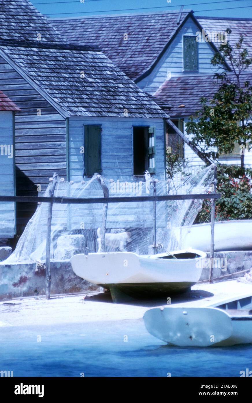GREEN TURTLE CAY, ABACO, BAHAMAS - APRIL 28: General view of boats ...