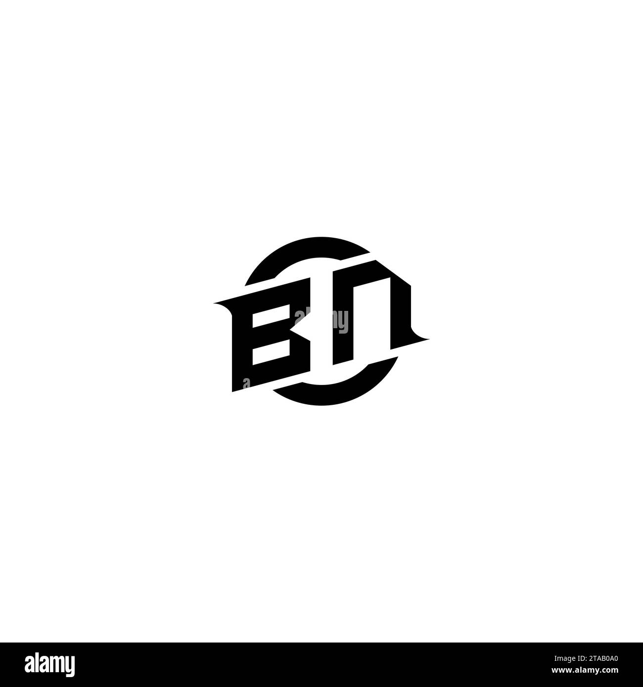 BN initial game logo, banner design for your e-sports or streaming team ...