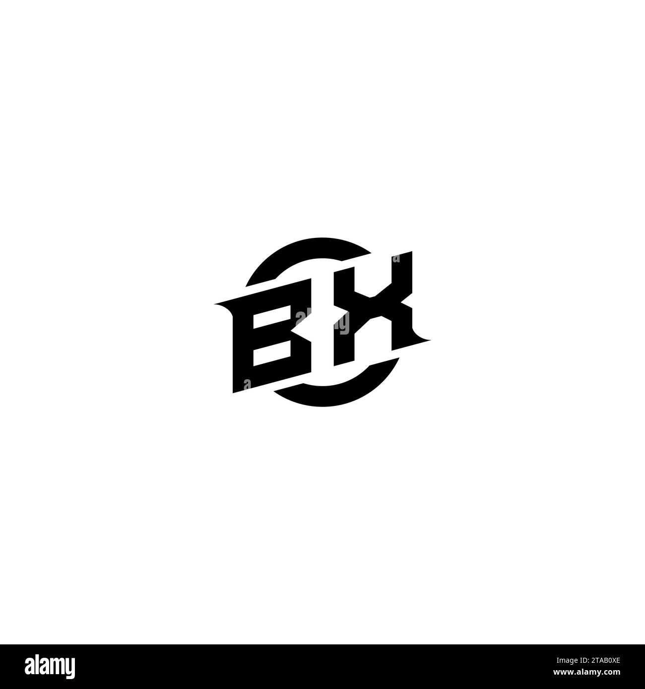 BX initial game logo, banner design for your e-sports or streaming team ...