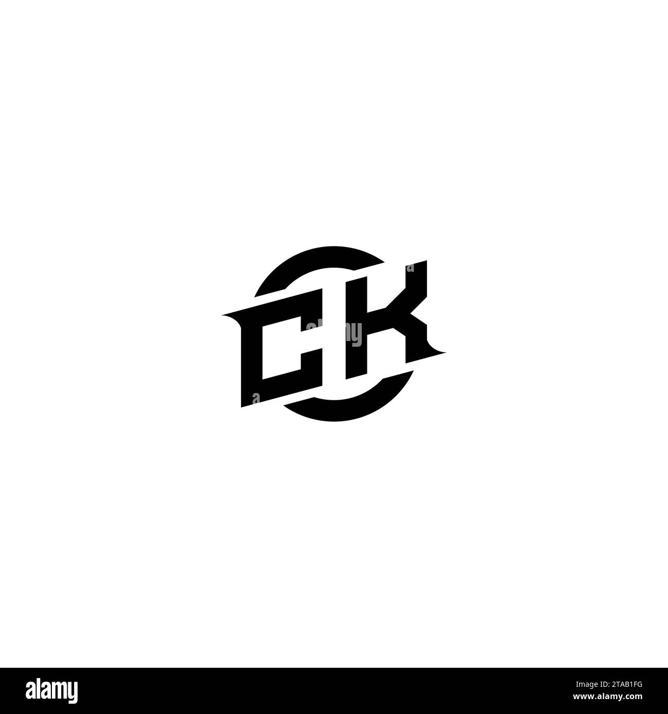 CK initial game logo, banner design for your e-sports or streaming team ...