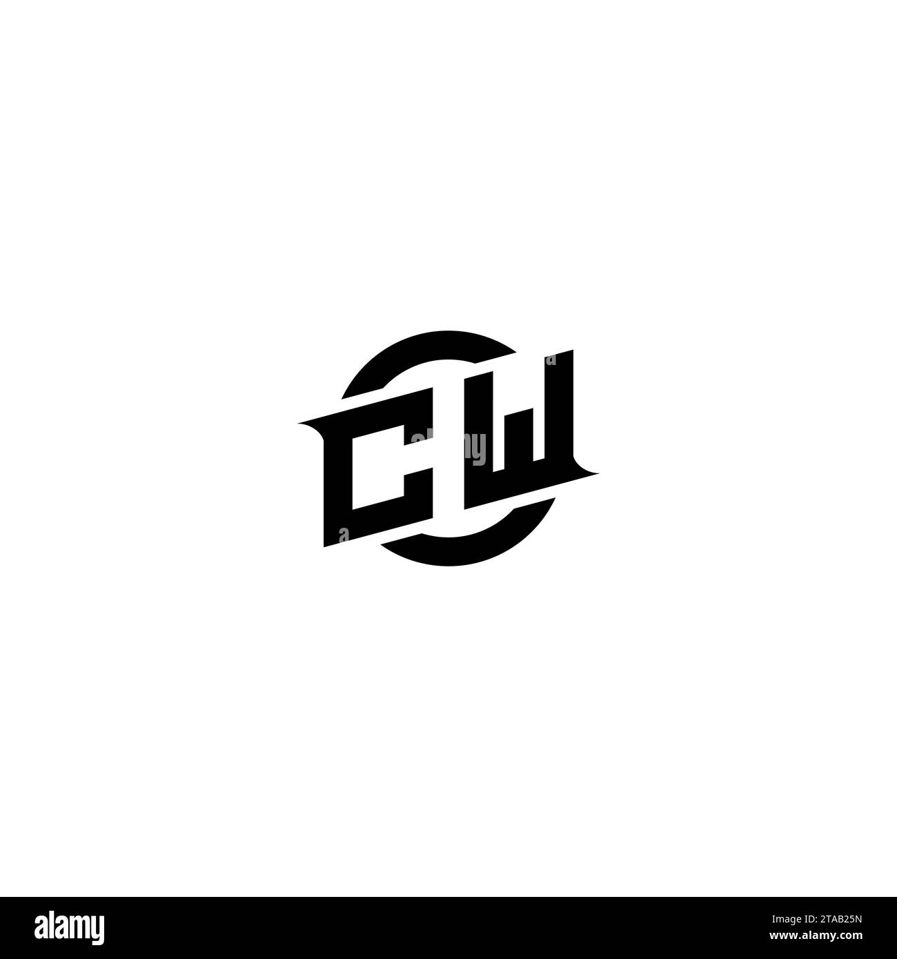 CW initial game logo, banner design for your e-sports or streaming team ...