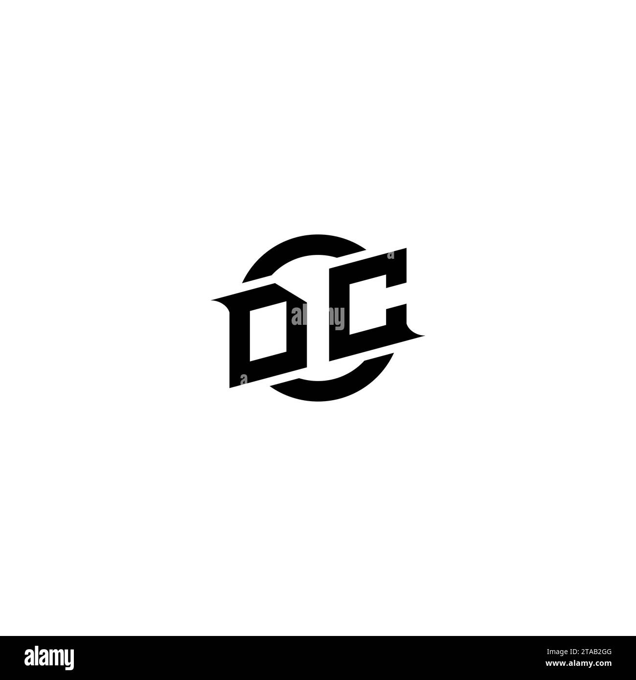 DC initial game logo, banner design for your e-sports or streaming team ...