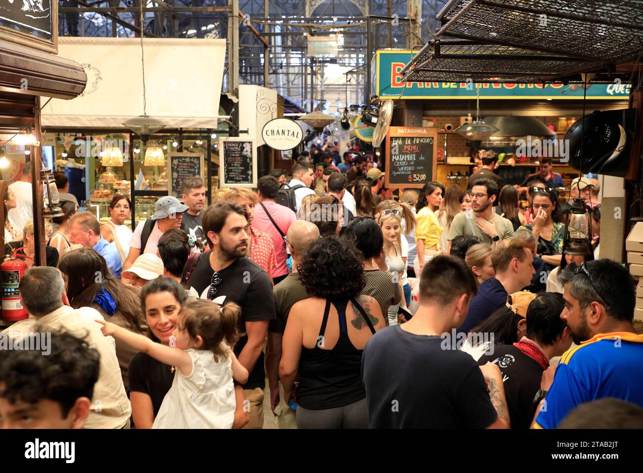 Crowded San Telmo Market.Buenos Aires.Argentina Stock Photo - Alamy