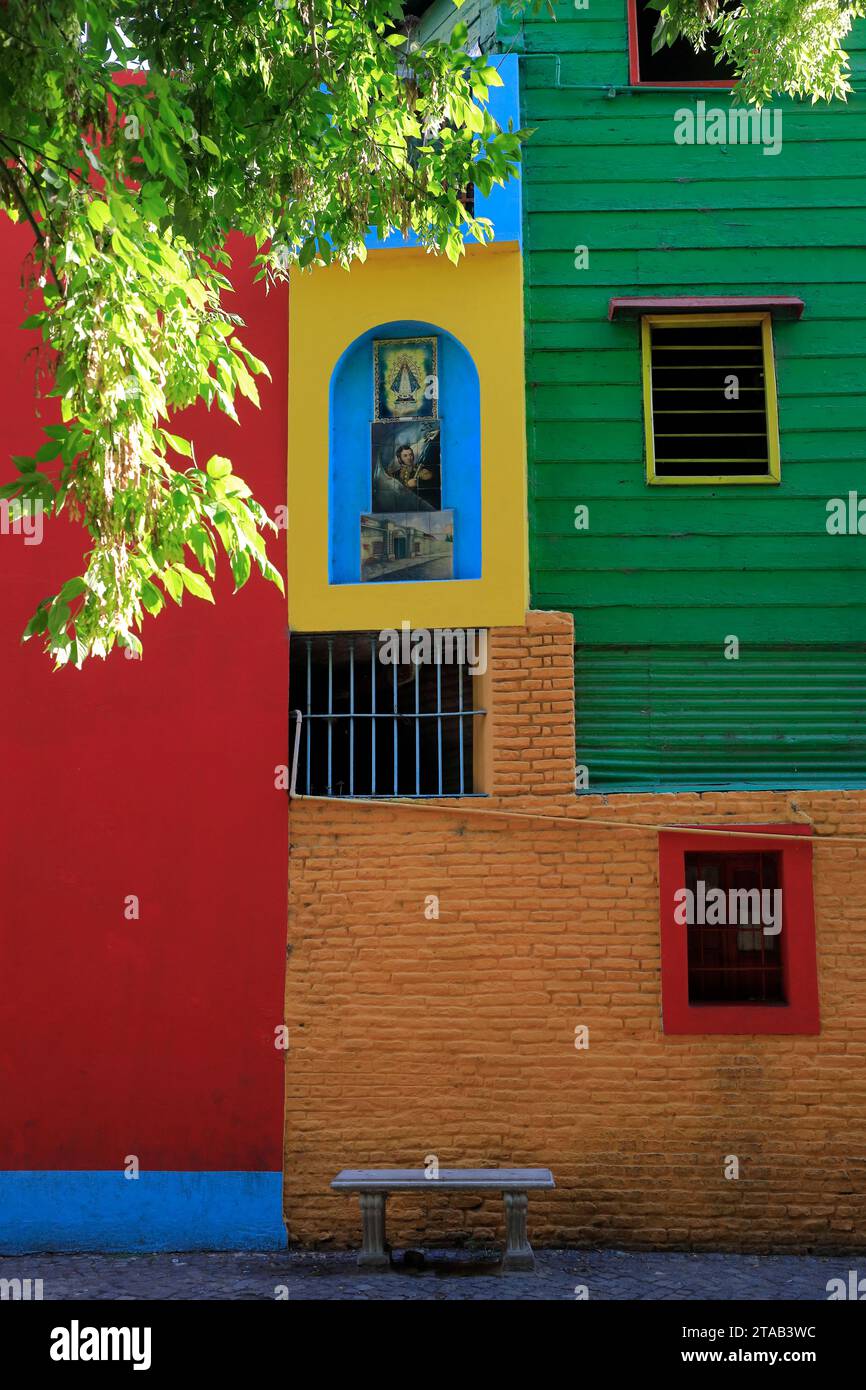 Colorful houses in La Boca neighborhood.Buenos Aires.Argentina Stock ...