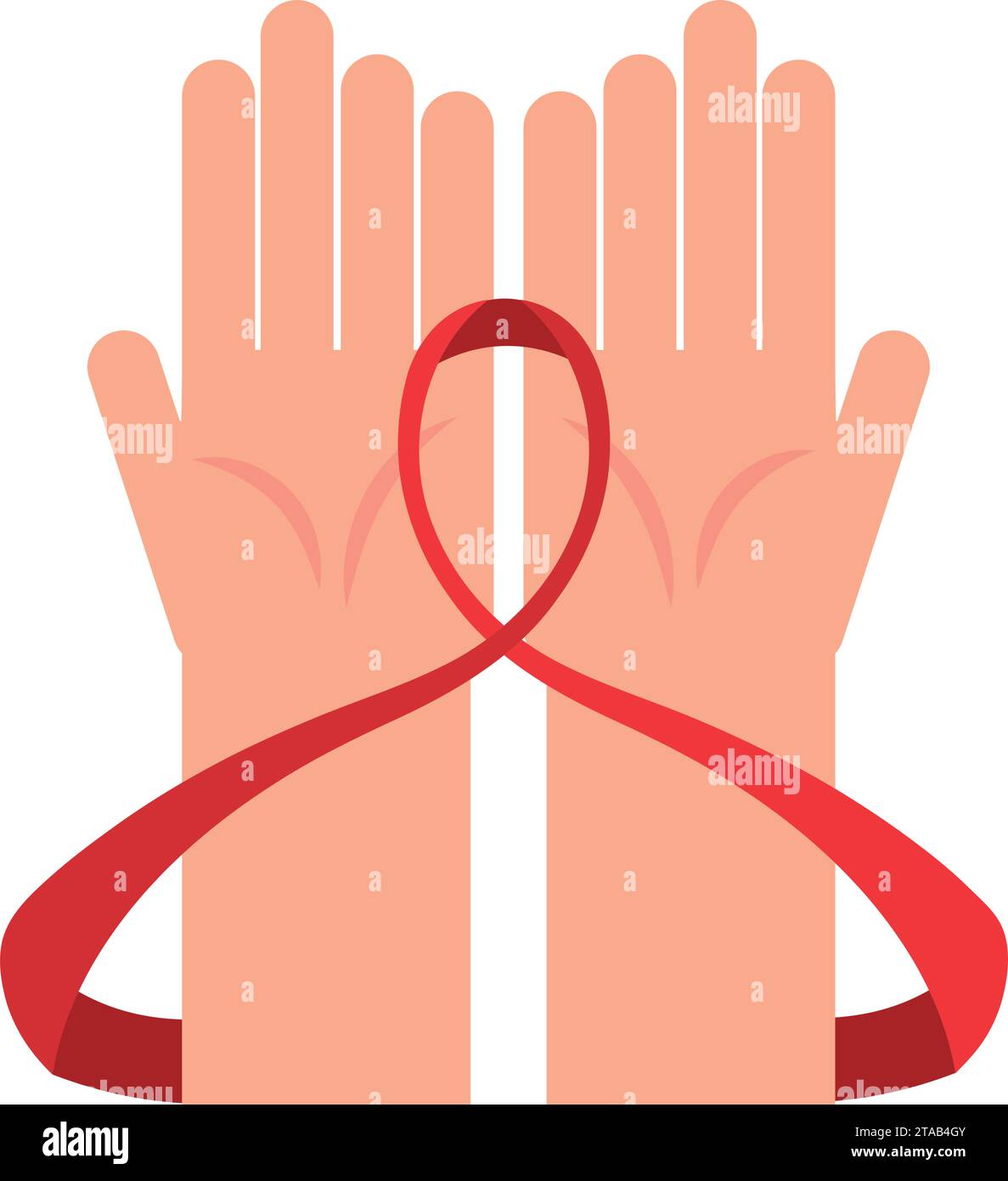 aids day hands with ribbon design Stock Vector Image & Art - Alamy