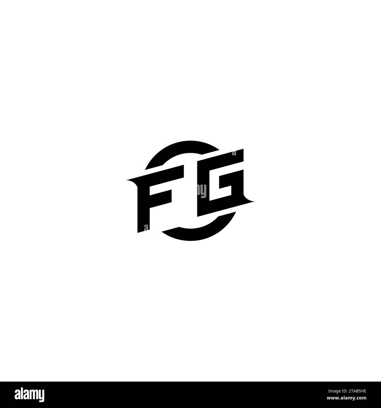 FG initial game logo, banner design for your e-sports or streaming team ...