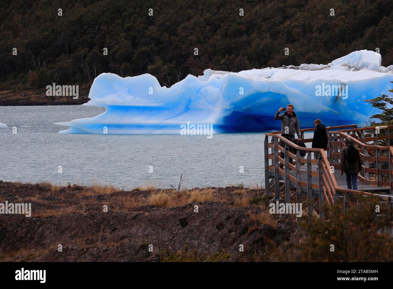A huge iceberg from Perito Moreno Glacier in Los Glaciares National ...