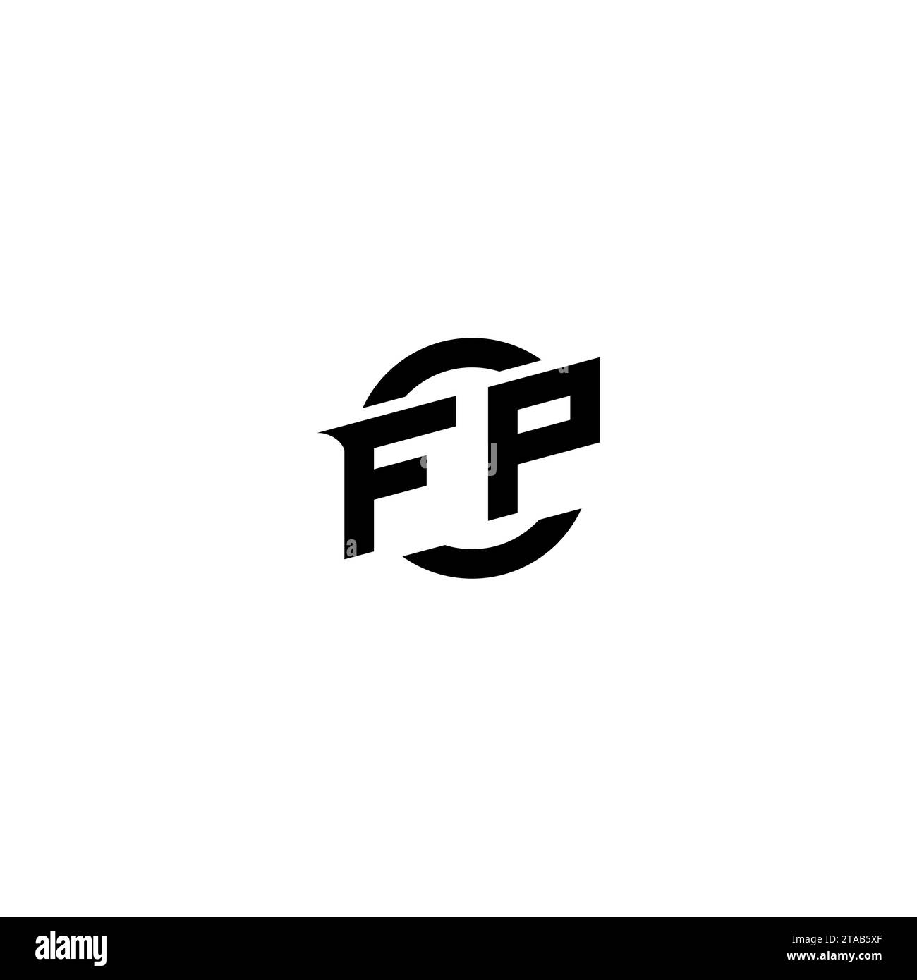 FP initial game logo, banner design for your e-sports or streaming team ...