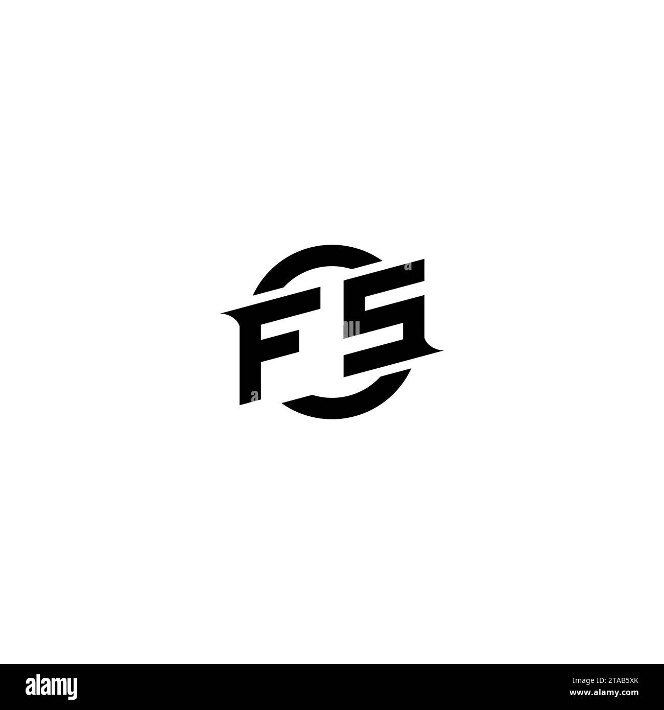 FS initial game logo, banner design for your e-sports or streaming team ...