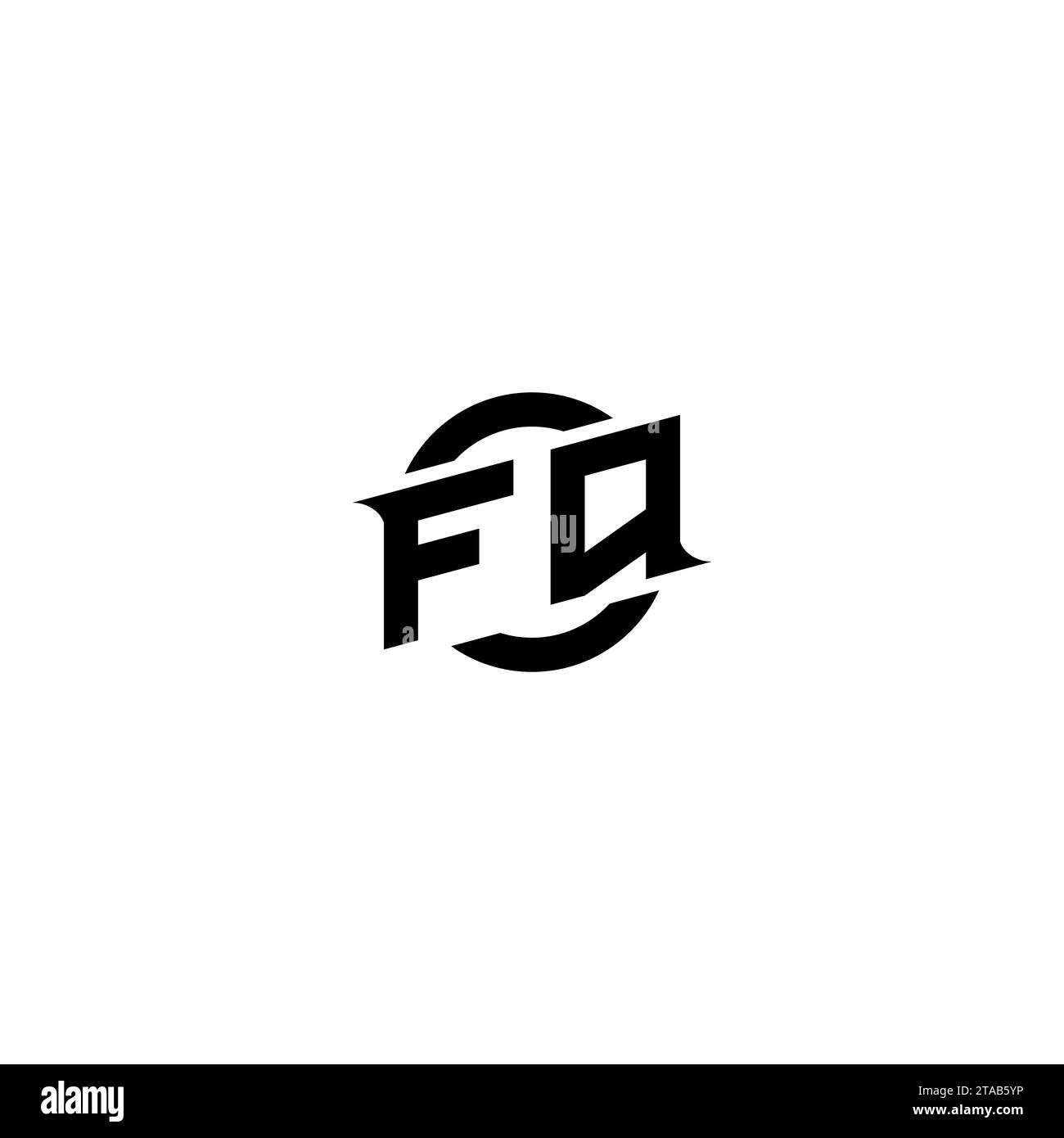 Fq minimal logo design hi-res stock photography and images - Alamy
