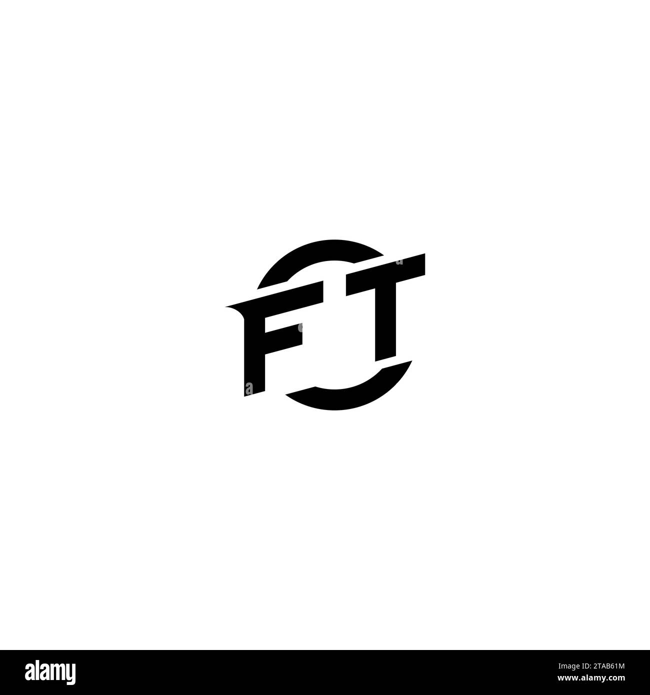FT initial game logo, banner design for your e-sports or streaming team ...