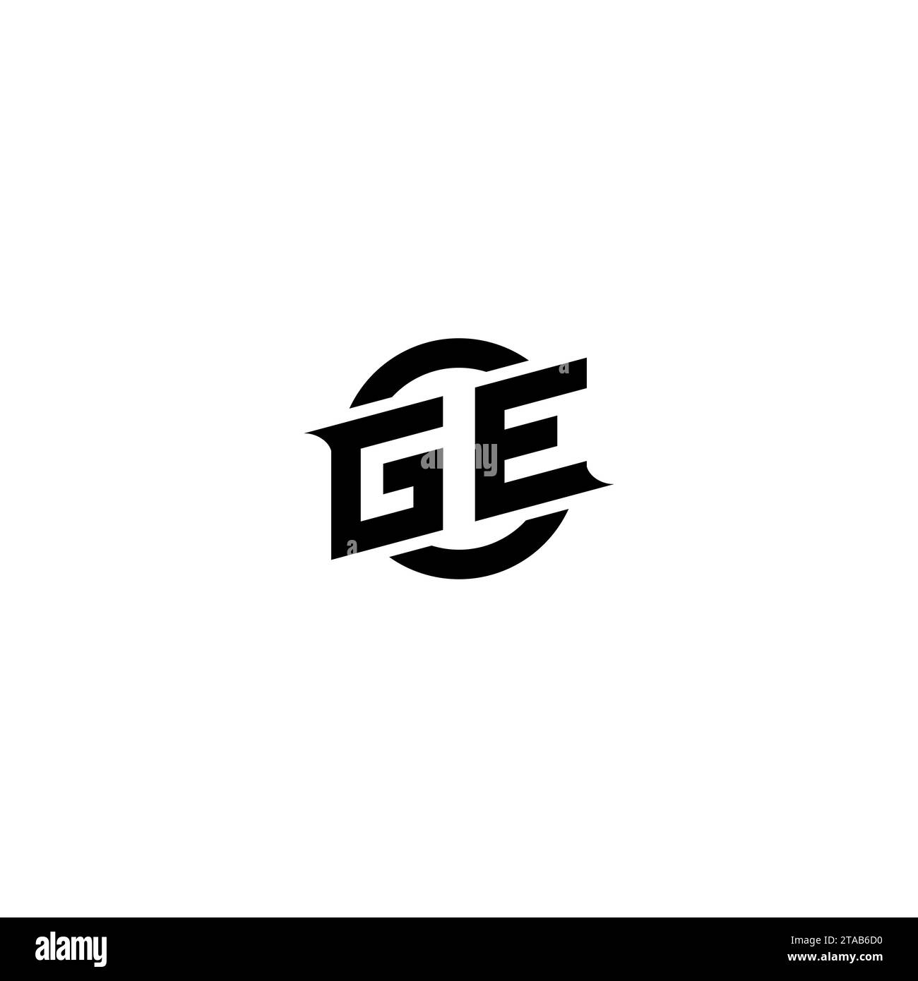 GE initial game logo, banner design for your e-sports or streaming team ...
