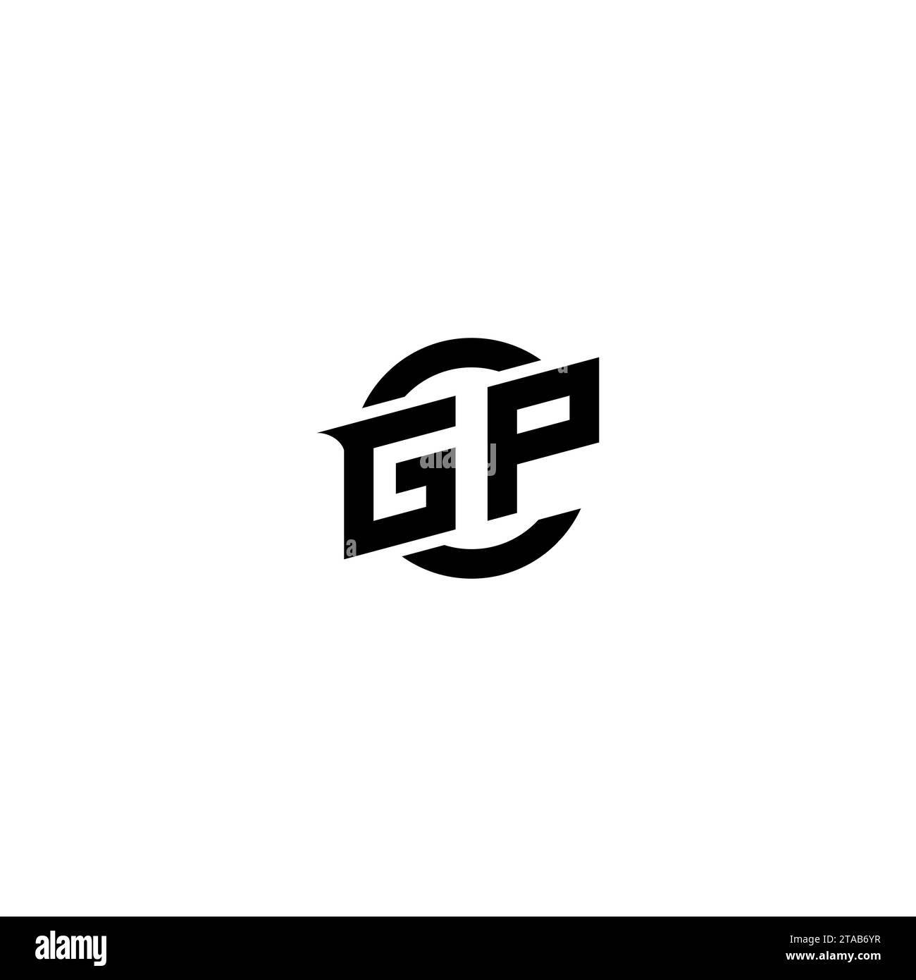 GP initial game logo, banner design for your e-sports or streaming team ...