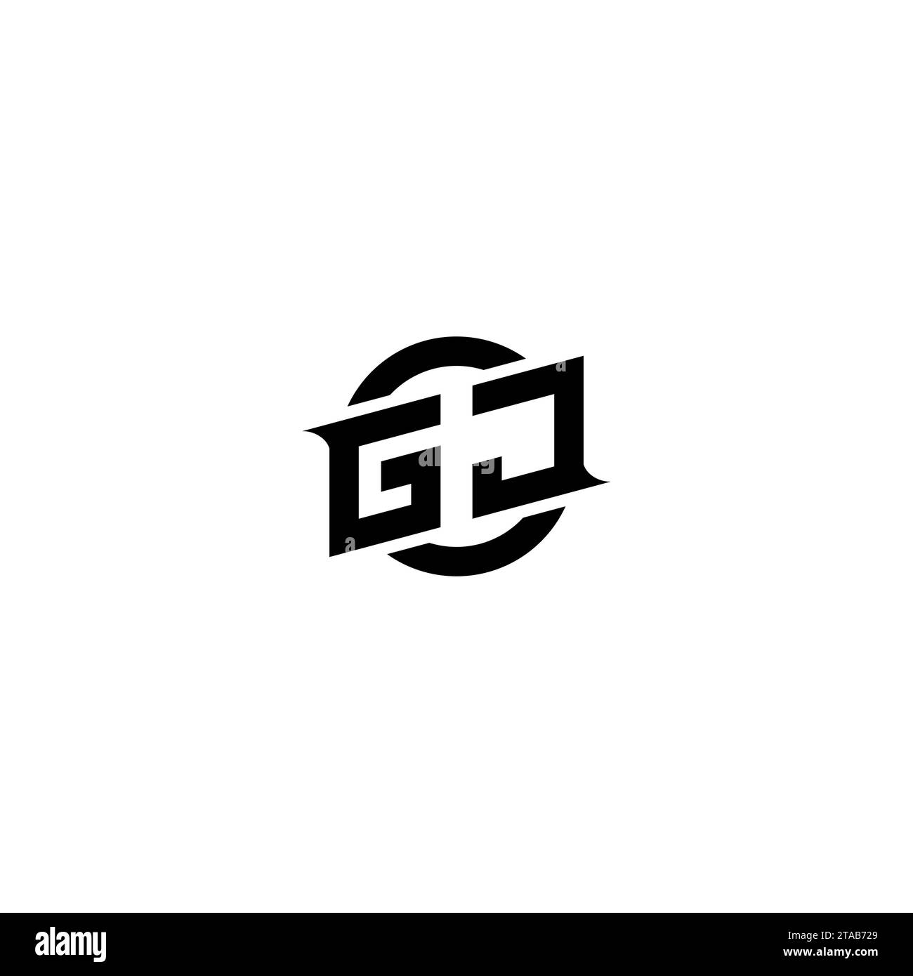 GJ initial game logo, banner design for your e-sports or streaming team ...