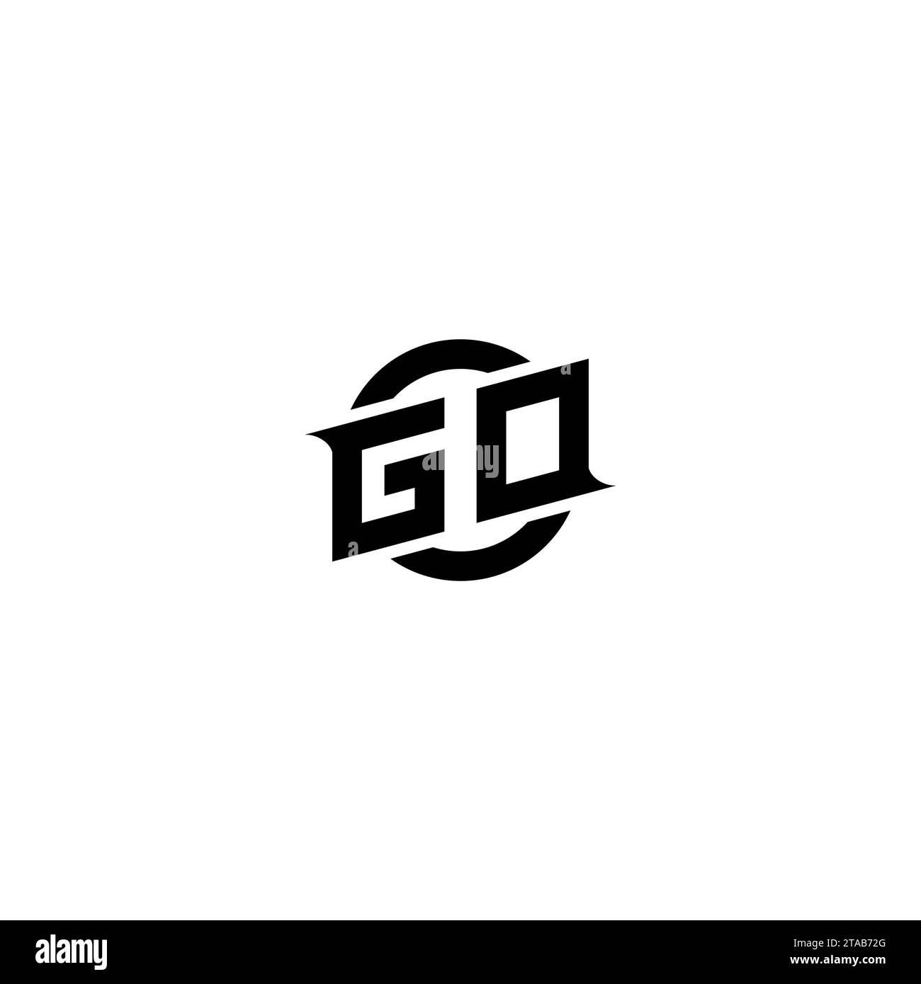 GO initial game logo, banner design for your e-sports or streaming team ...