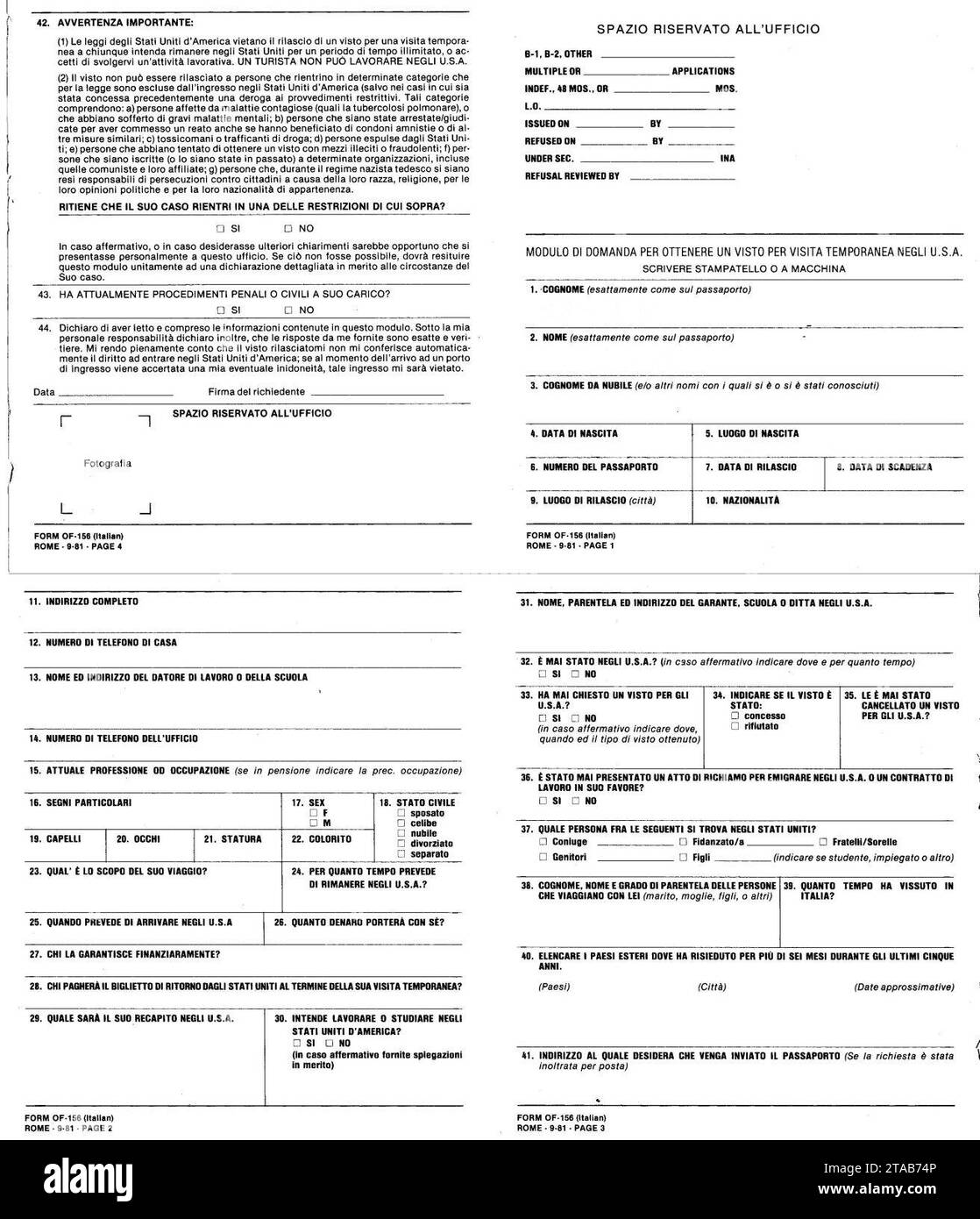 Visto visto Black and White Stock Photos & Images - Alamy