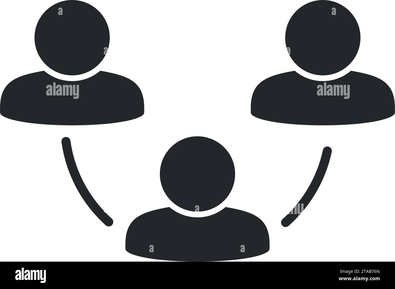 Organization chart silhouette people Black and White Stock Photos ...