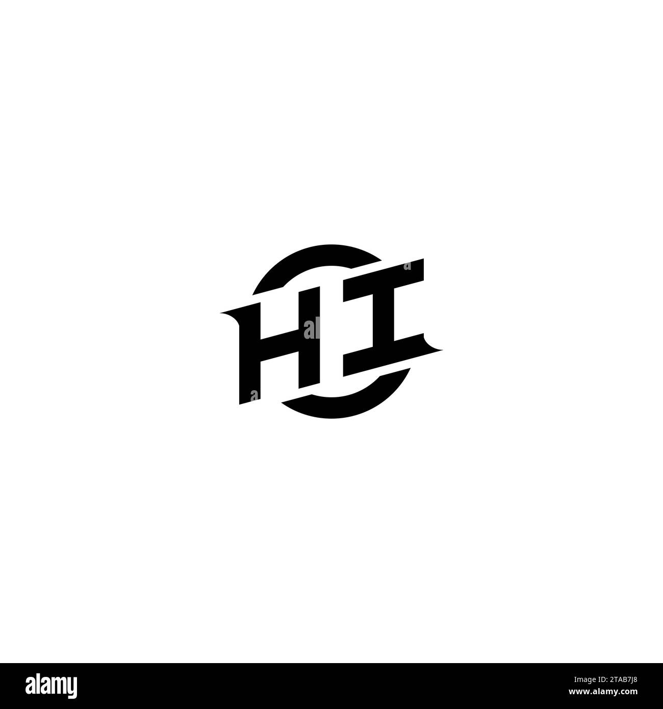 HI initial game logo, banner design for your e-sports or streaming team ...