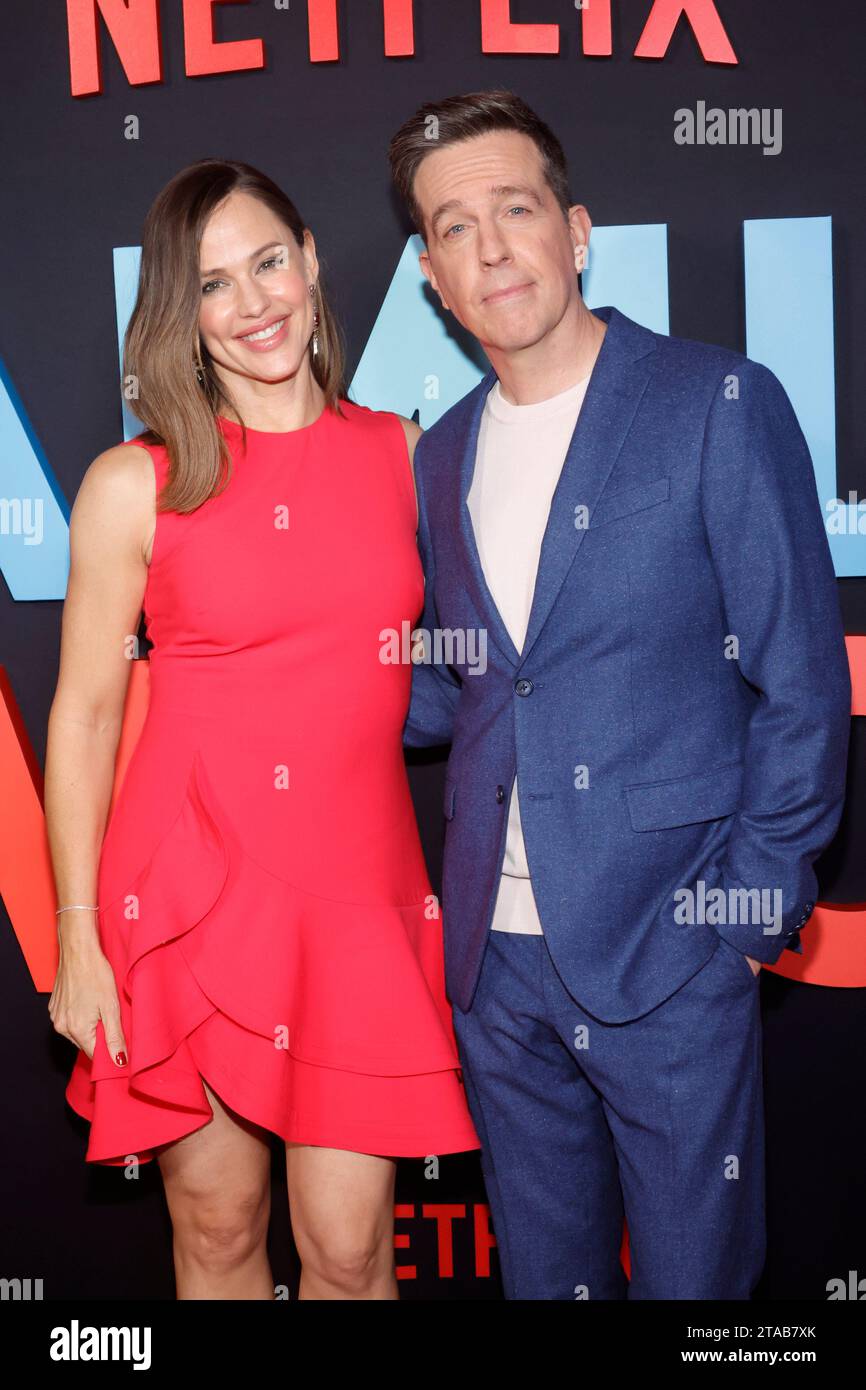 Los Angeles, Ca. 29th Nov, 2023. Jennifer Garner and Ed Helms at the Netflix LA premiere of ...