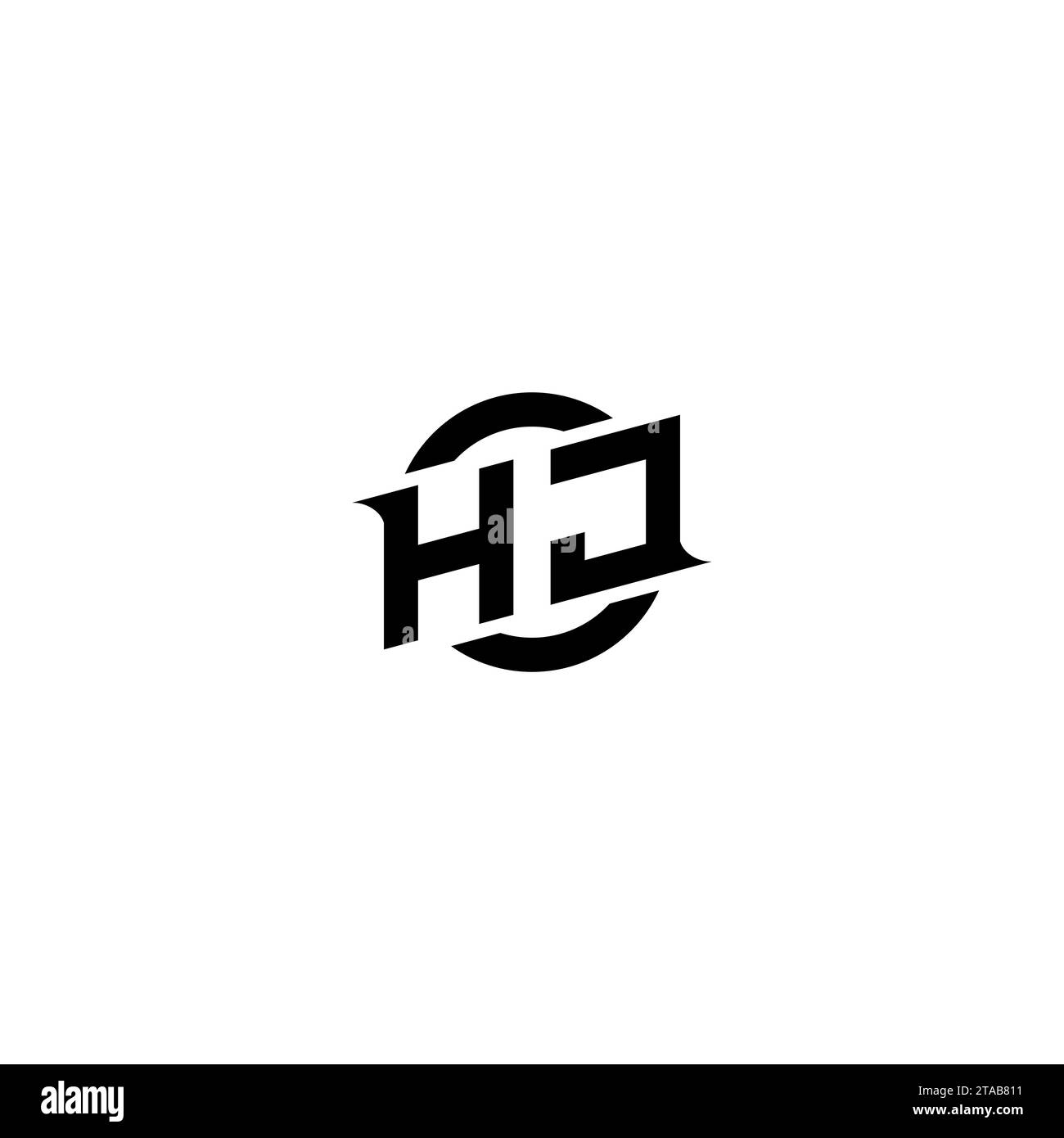 HJ initial game logo, banner design for your e-sports or streaming team ...