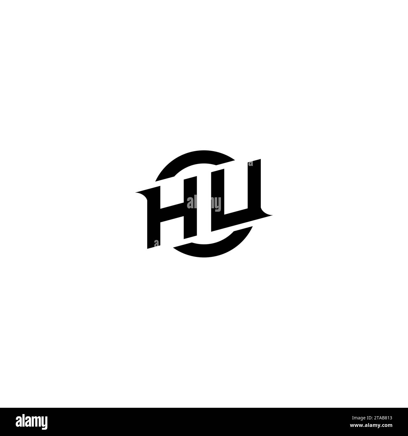 HU initial game logo, banner design for your e-sports or streaming team ...