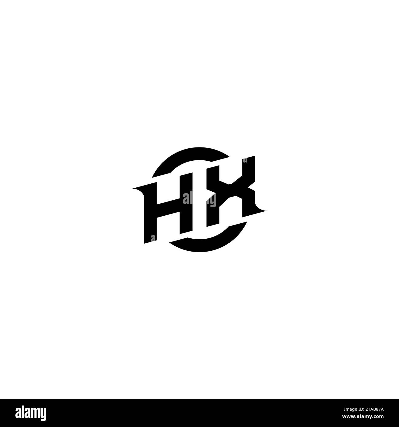 HX initial game logo, banner design for your e-sports or streaming team ...