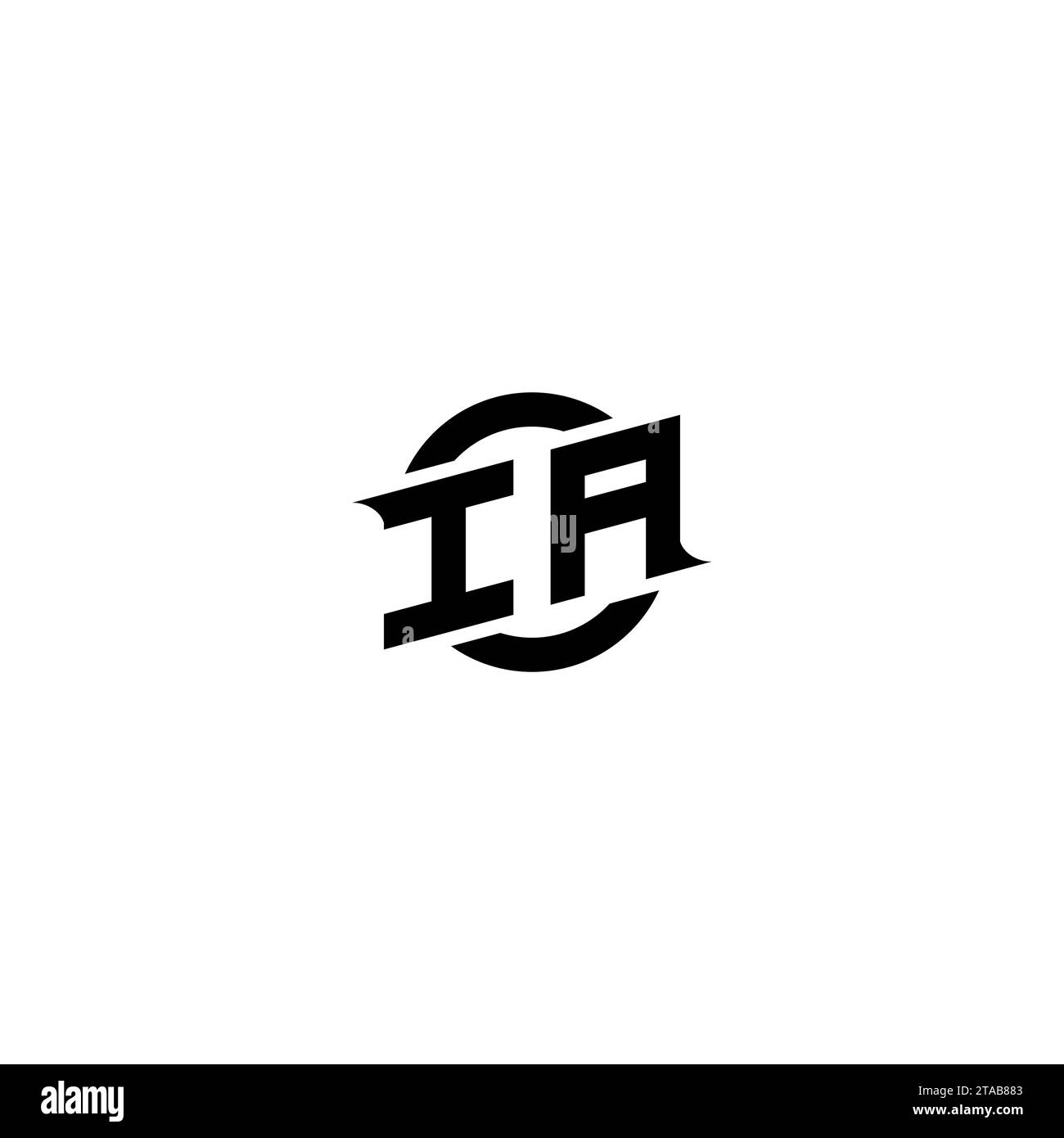 IA initial game logo, banner design for your e-sports or streaming team ...