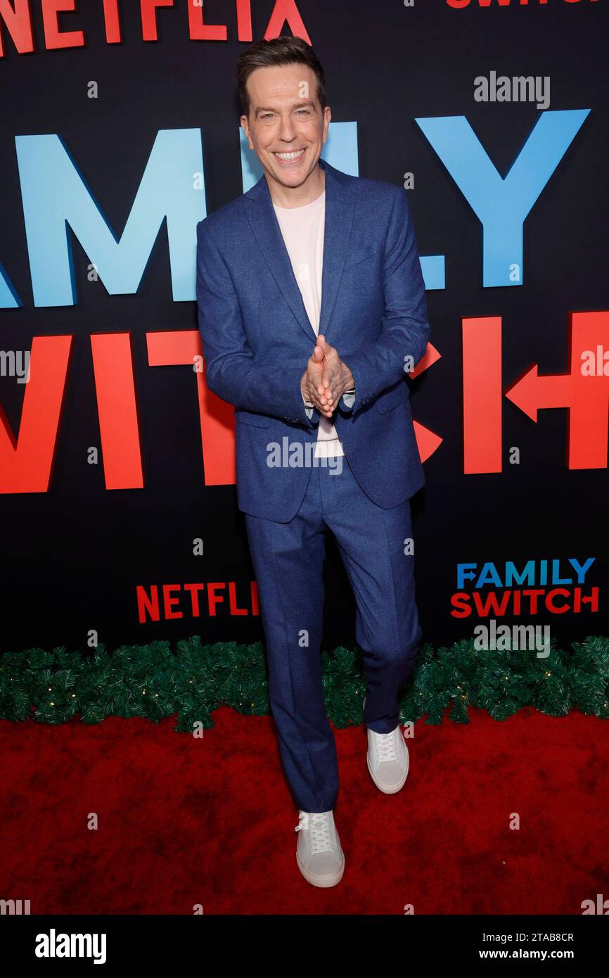 LOS ANGELES, CA - NOVEMBER 29: Ed Helms at the Netflix LA premiere of ...