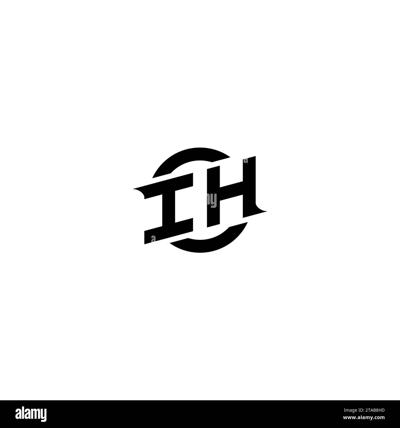 IH initial game logo, banner design for your e-sports or streaming team ...