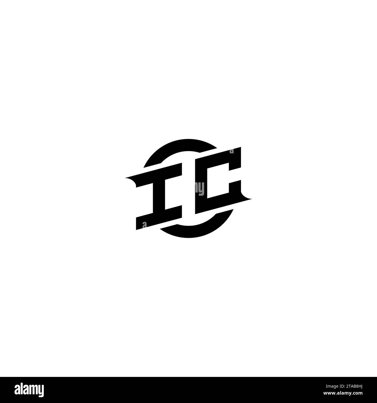 IC initial game logo, banner design for your e-sports or streaming team ...
