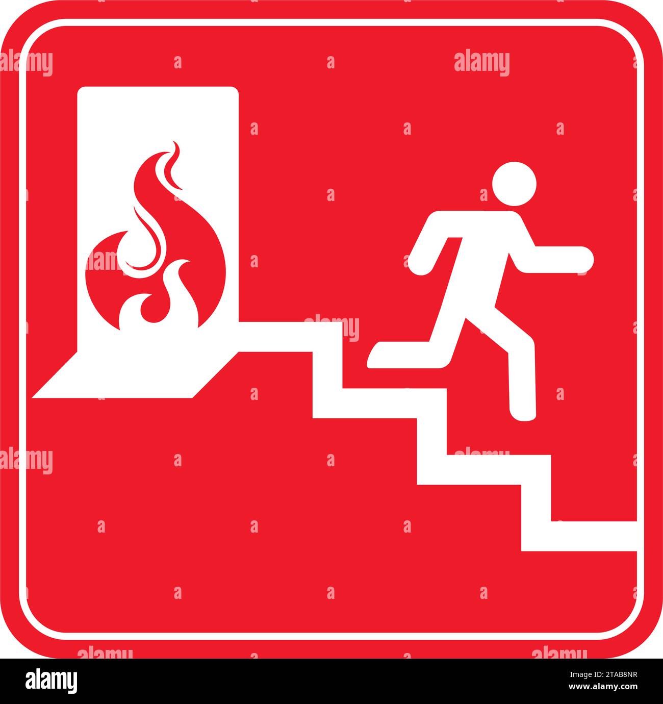 Emergency Signal Of Emergency Exit For Fire Stock Vector Image And Art