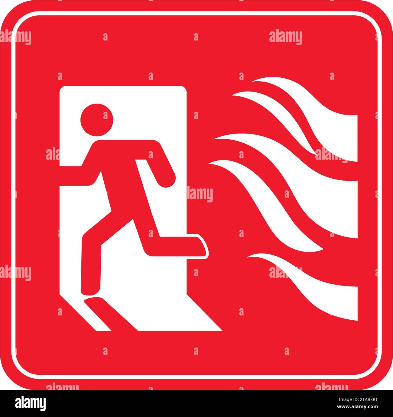 emergency exit signal for fire Stock Vector Image & Art - Alamy