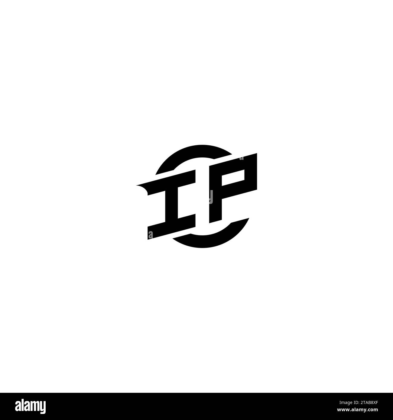 IP initial game logo, banner design for your e-sports or streaming team ...