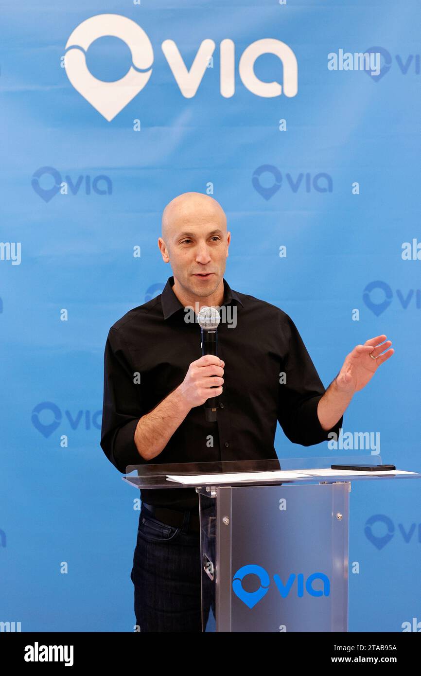 New York, USA, November 29, 2023 - New York City Mayor Eric Adams along ...