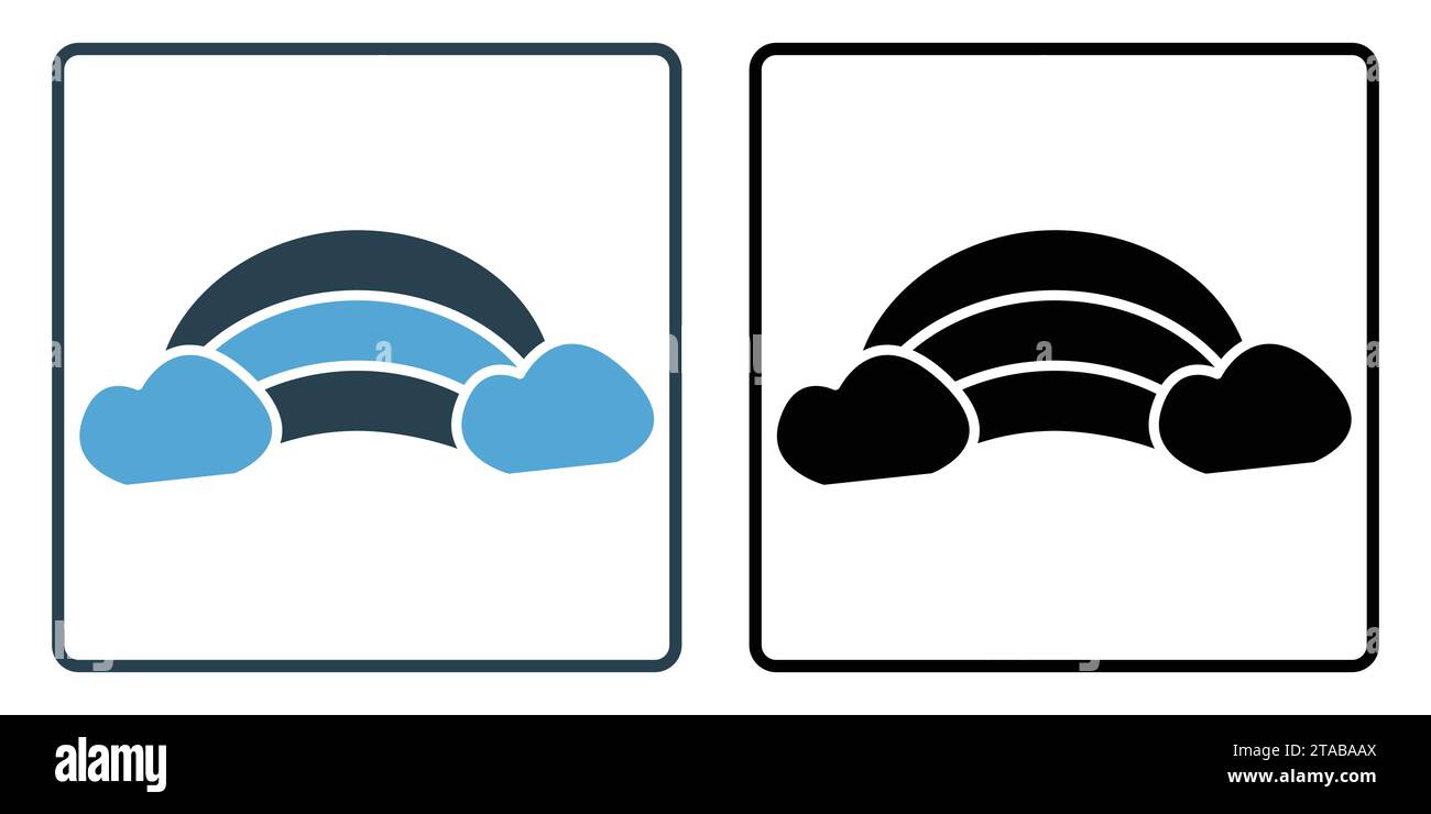 rainbow icon. icon related to party a vibrant and colorful atmosphere ...