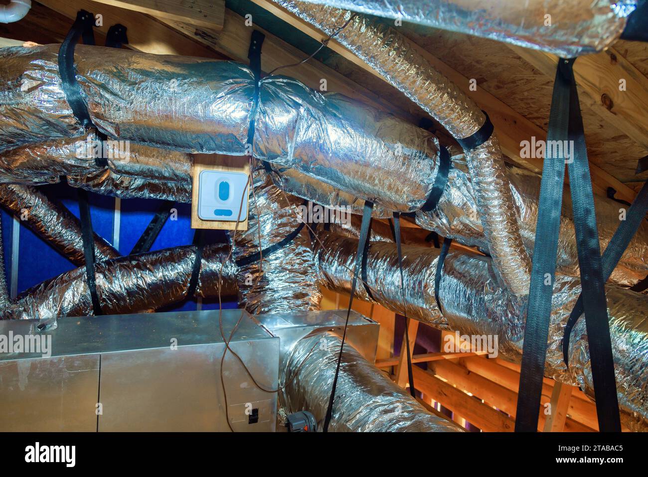 Installation of gas heating, air conditioning ventilation system in new ...