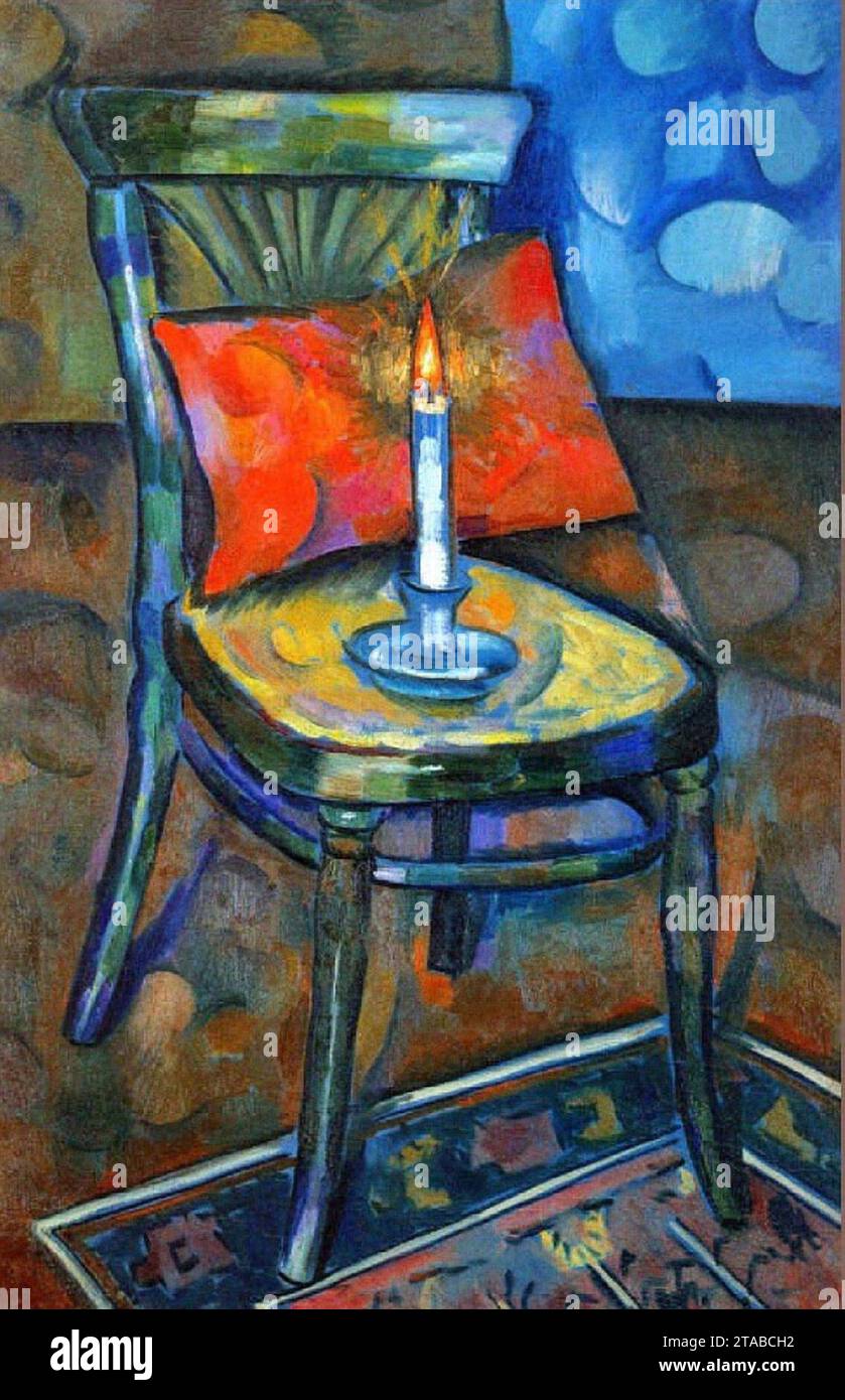 Vladimir Baranov-Rossine - Chair with a Candle Stock Photo - Alamy
