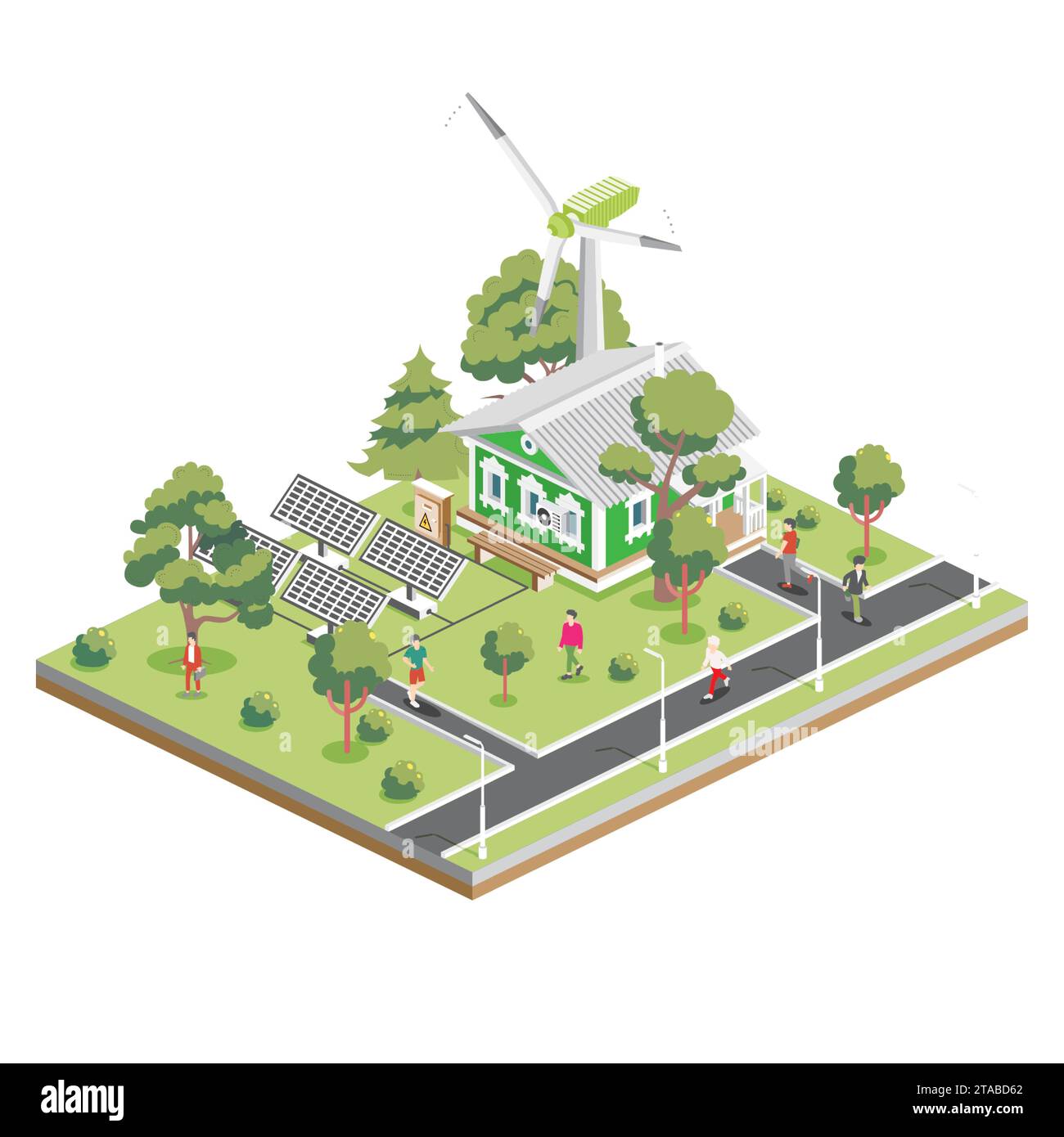 Wind turbine icon in Stock Vector Images - Alamy