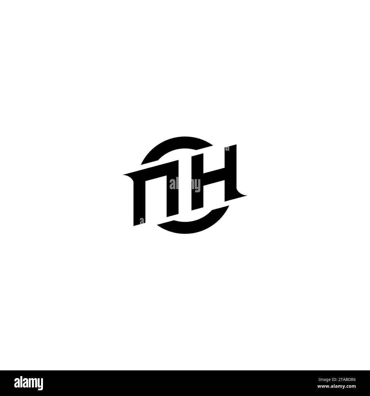 Nh letter design hi-res stock photography and images - Alamy