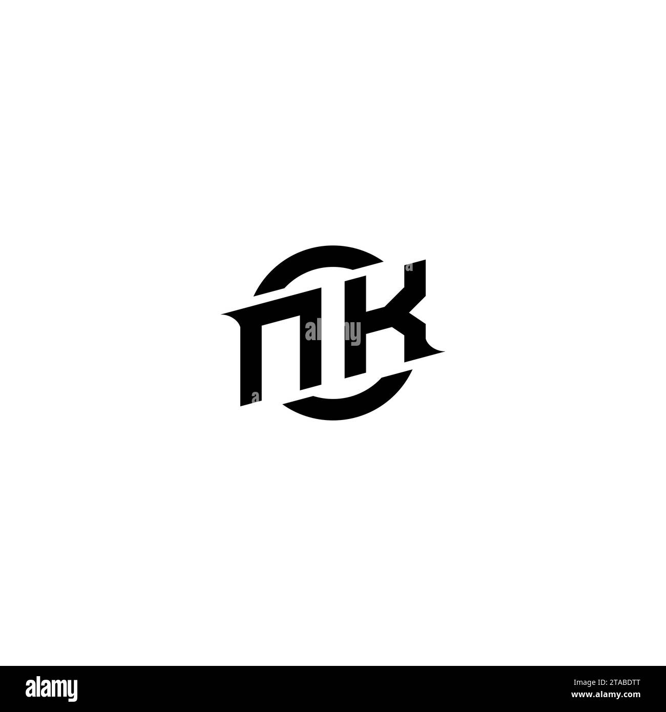 NK initial game logo, banner design for your e-sports or streaming team ...