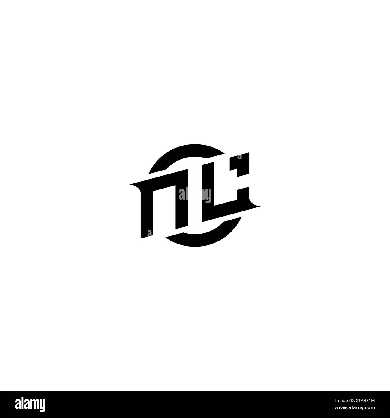NL initial game logo, banner design for your e-sports or streaming team ...