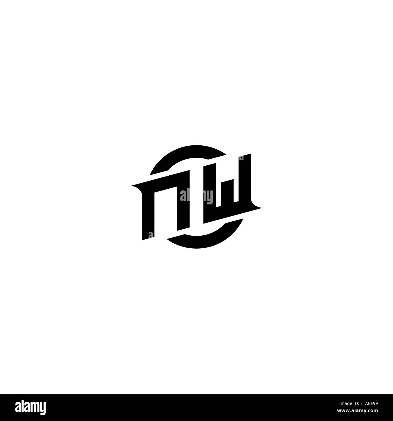 NW initial game logo, banner design for your e-sports or streaming team ...