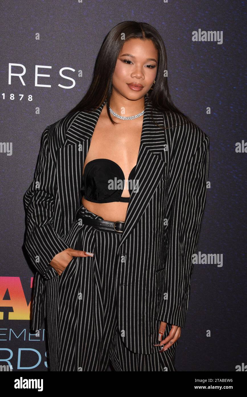 New York, NY, USA. 29th Nov, 2023. Storm Reid at the 37th Annual Footwear News Achievement ...