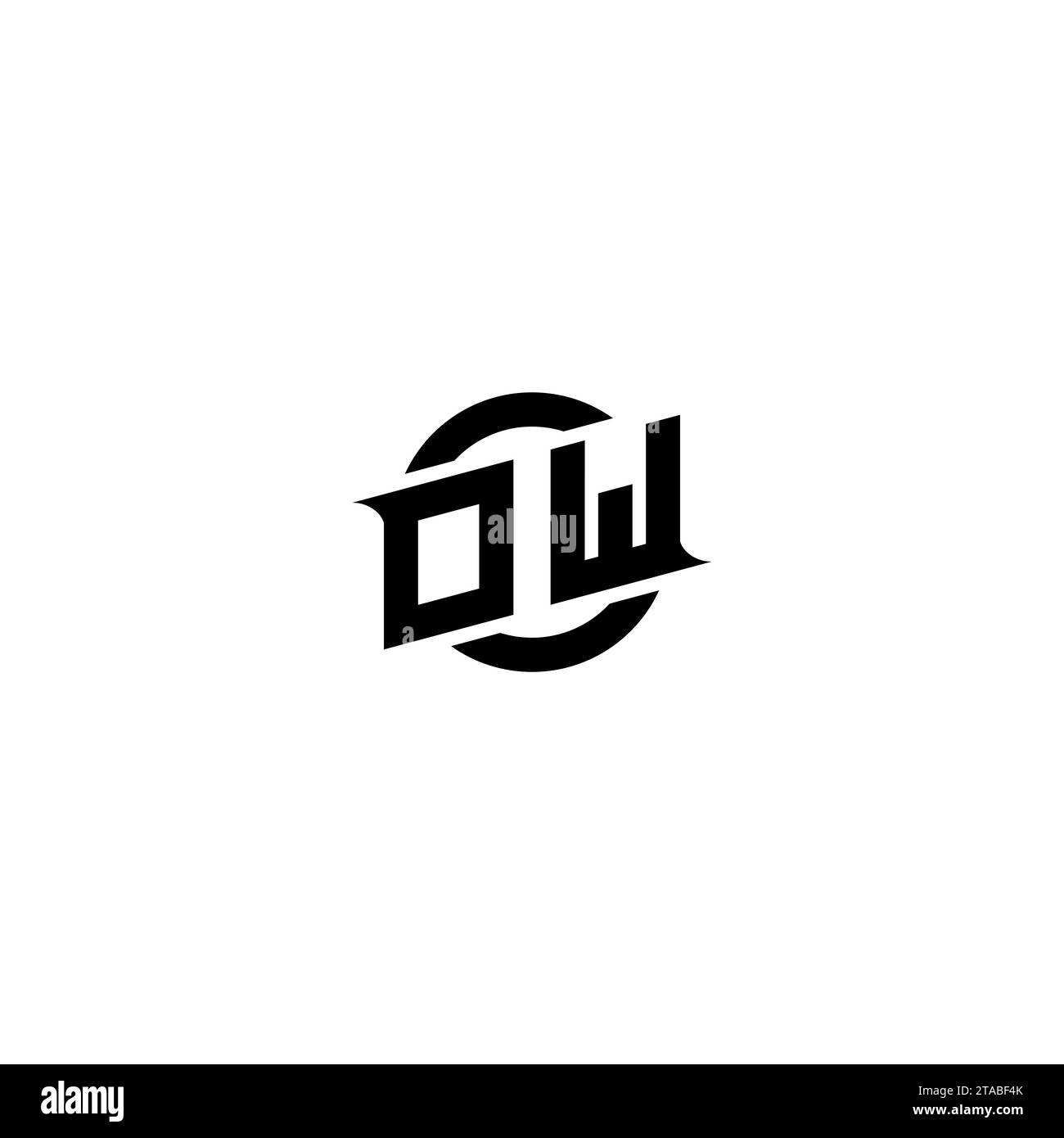 OW initial game logo, banner design for your e-sports or streaming team ...