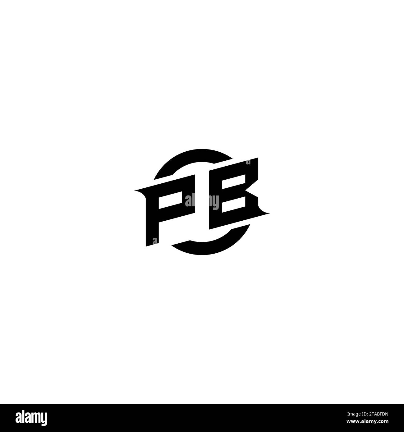 PB initial game logo, banner design for your e-sports or streaming team ...