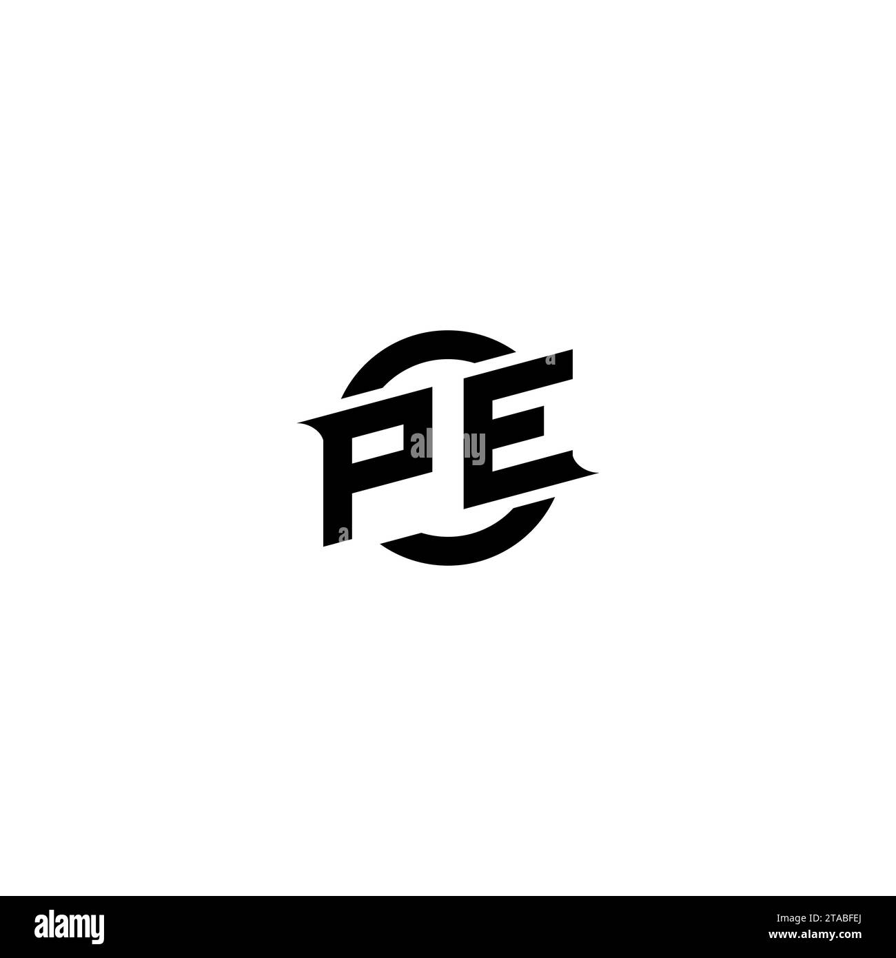 PE initial game logo, banner design for your e-sports or streaming team ...