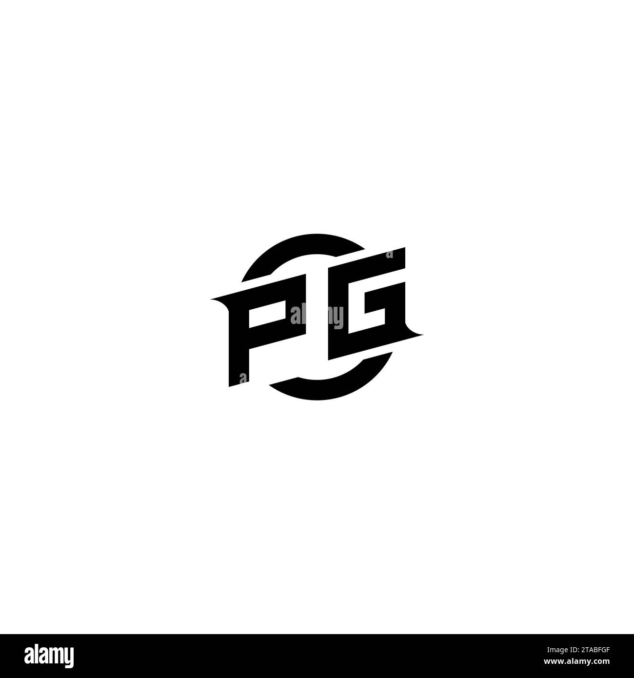 PG initial game logo, banner design for your e-sports or streaming team ...